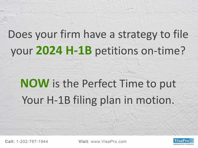 6 Easy Steps For Successful H1 Visa 2024 Filing | PPT