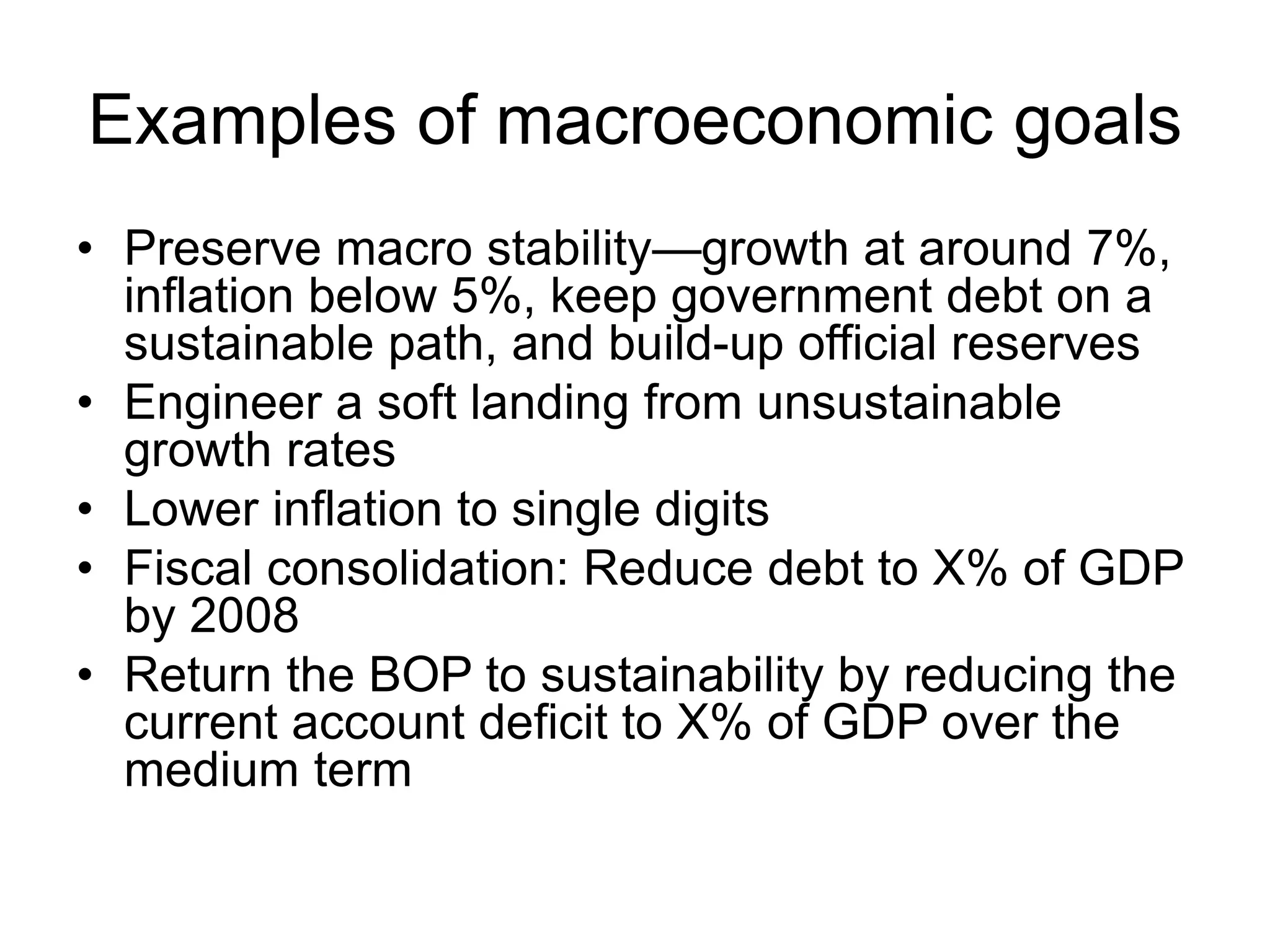 the macroeconomic framework | PPT