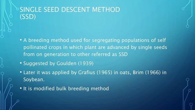 Bulk Breeding Method | PPTX | Gardening | Home & Garden