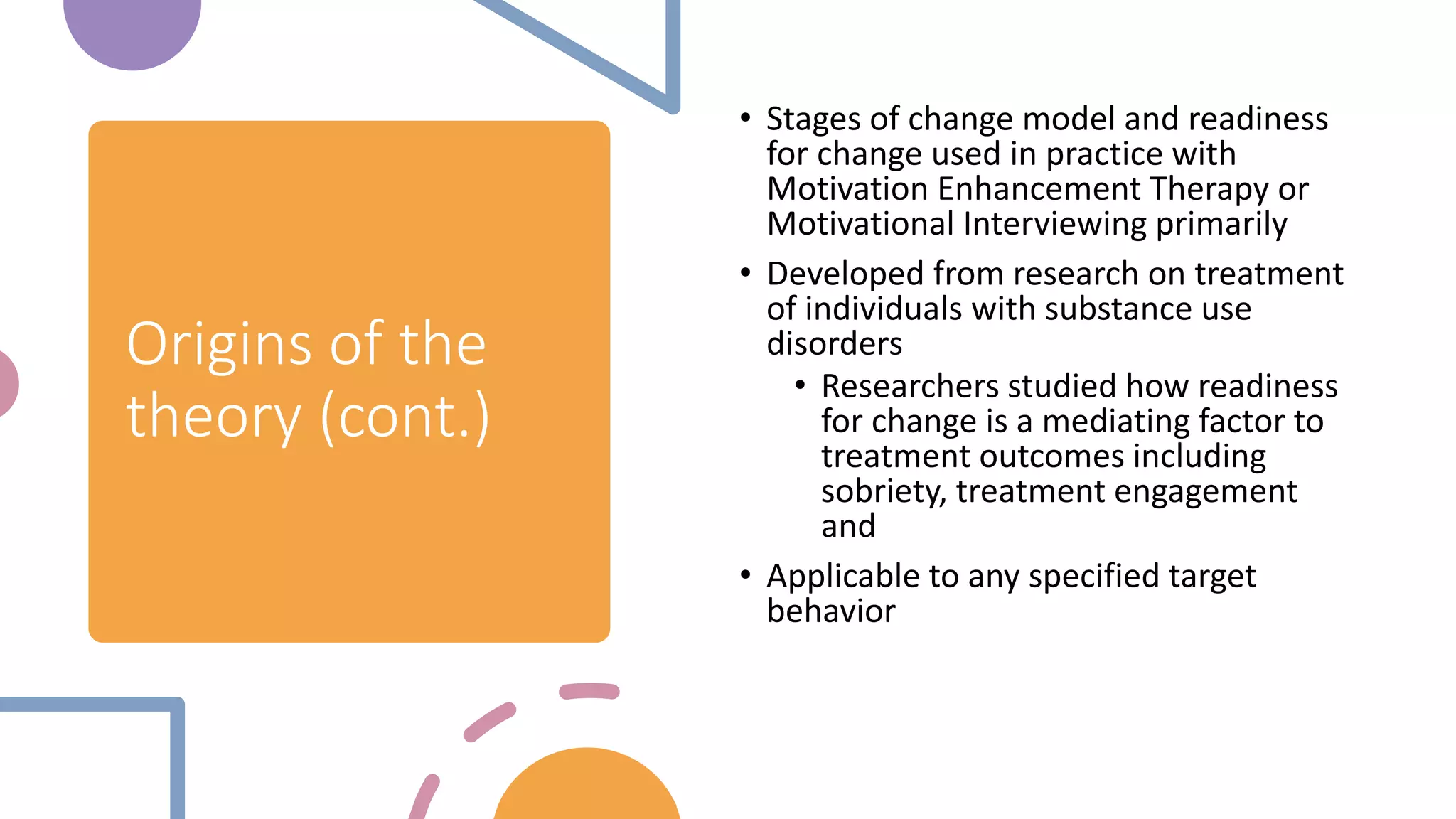 Readiness for change and the stages of change model | PPTX