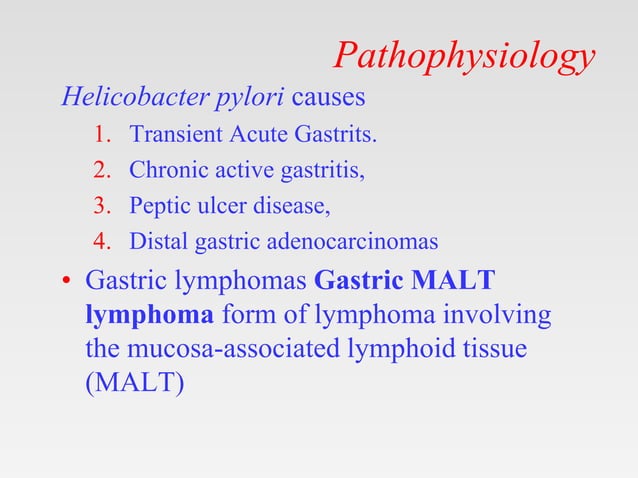 H.Pylori and peptic ulcer.pptx | Digestive Disorders | Diseases and ...
