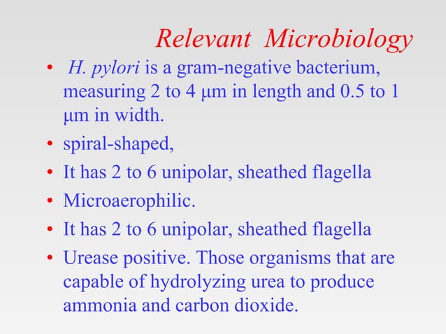 H.Pylori and peptic ulcer.pptx | Digestive Disorders | Diseases and ...
