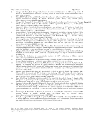 Comparing the Effectiveness of Community-Led Versus Facility-Based HIV ...