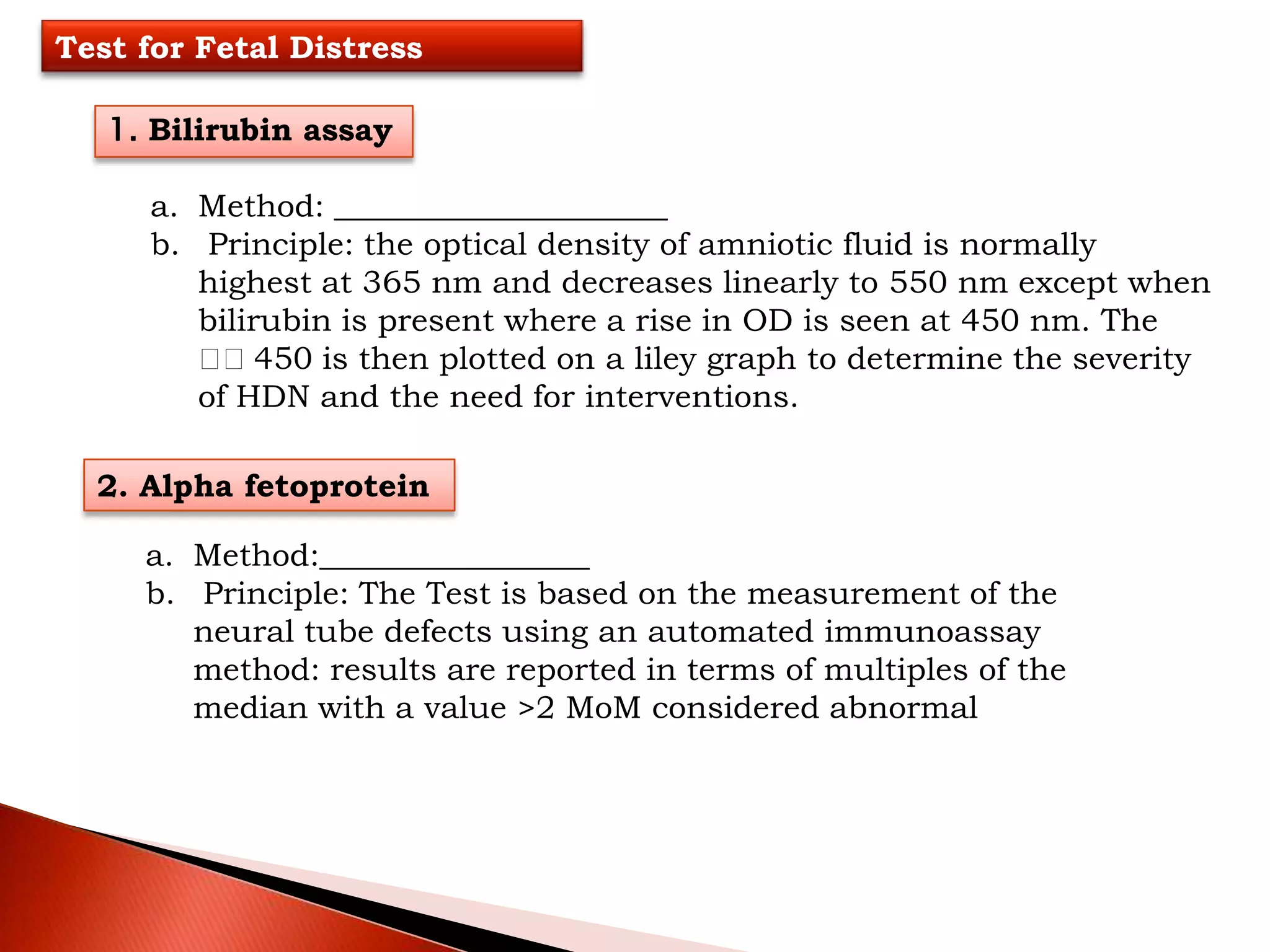 amniotic fluid analysis | PPTX