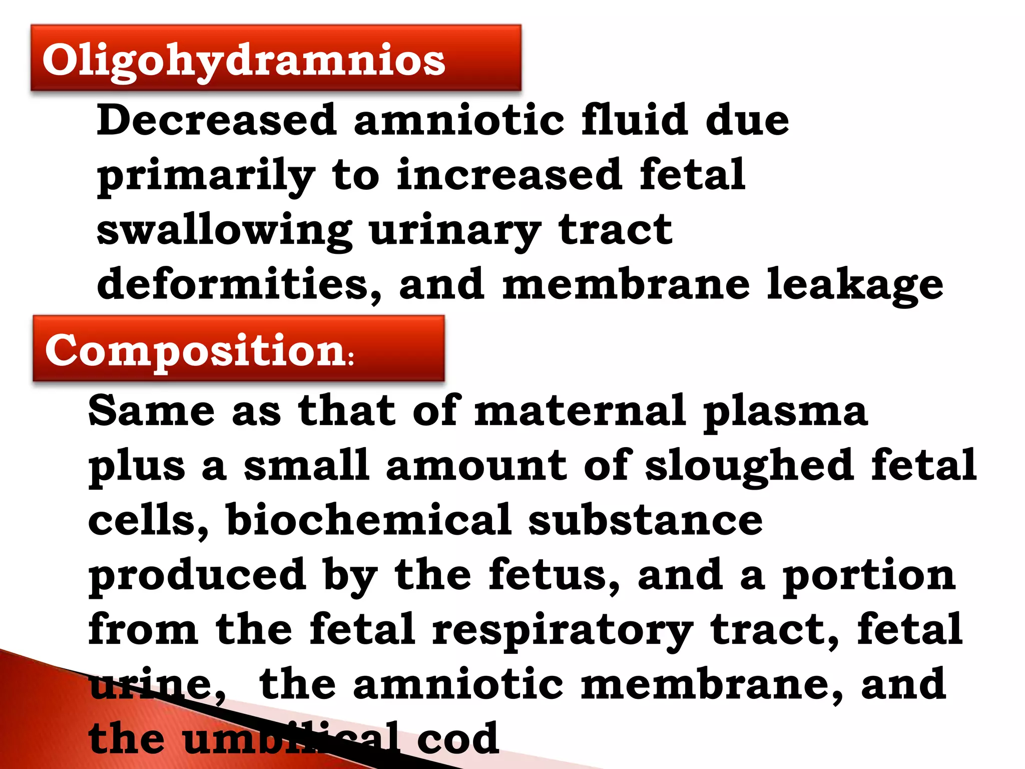 amniotic fluid analysis | PPTX