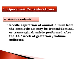 amniotic fluid analysis | PPTX