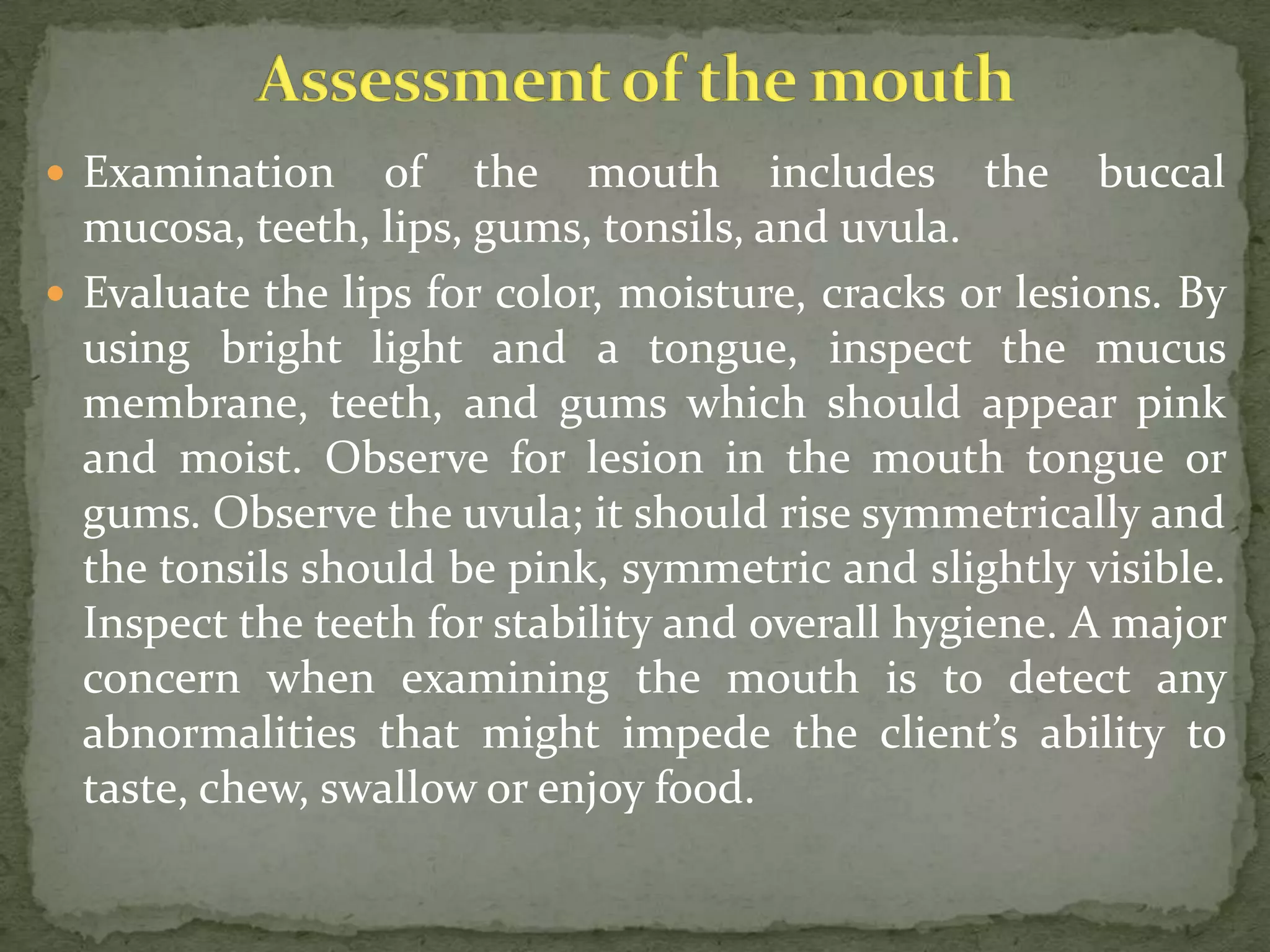 health assessment for nursing student | PPTX
