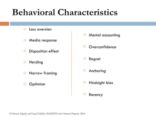 Behavioral Finance | PPT