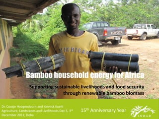 Bamboo household energy for Africa | PPTX