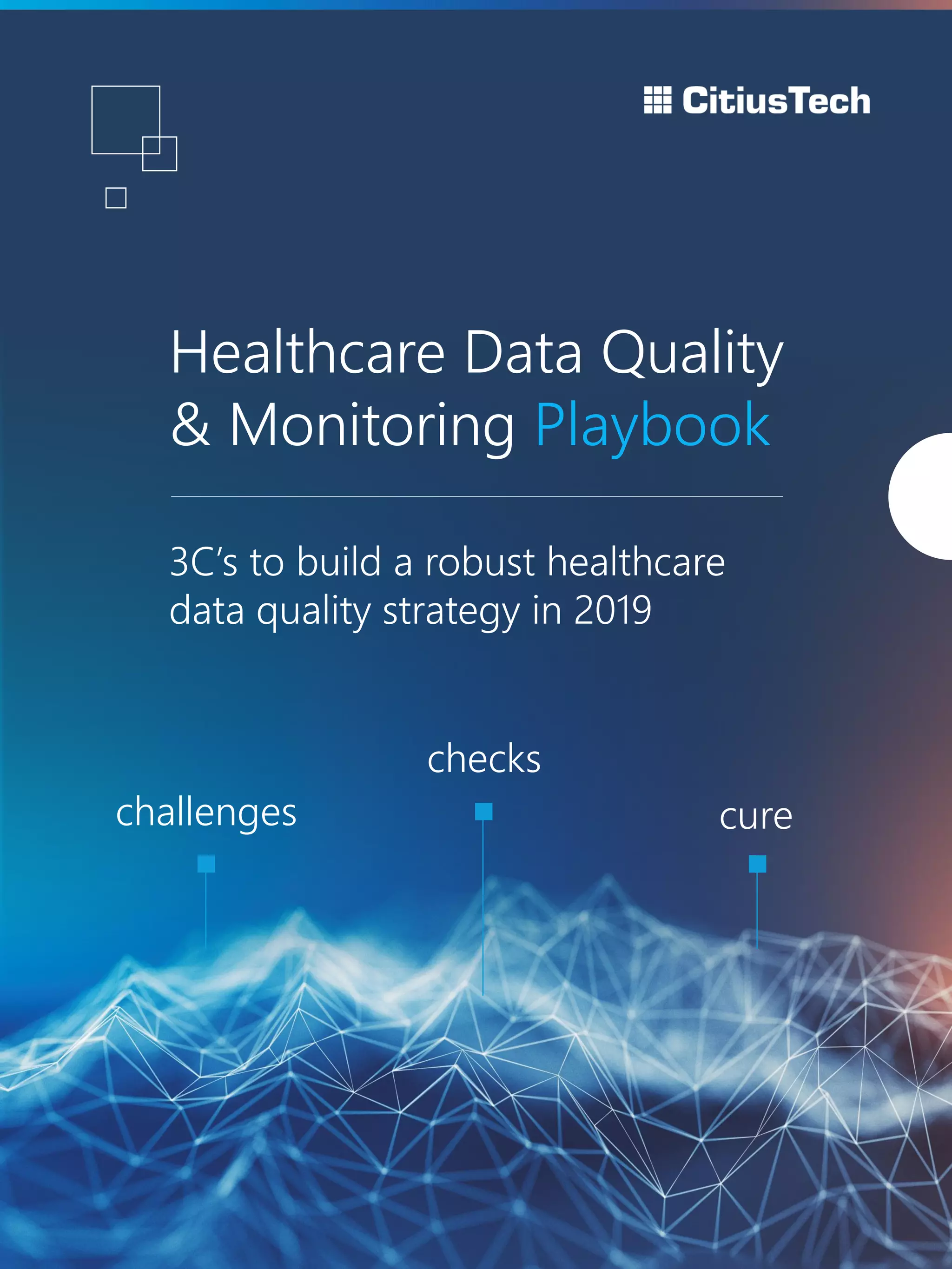 Healthcare Data Quality & Monitoring Playbook | PDF