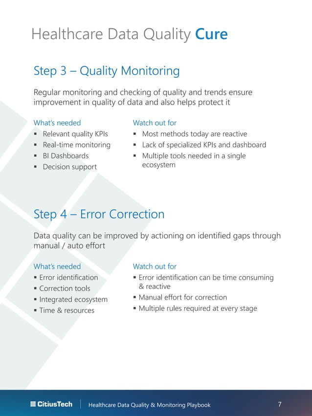 Healthcare Data Quality & Monitoring Playbook | PDF | IT and Internet Support | Internet