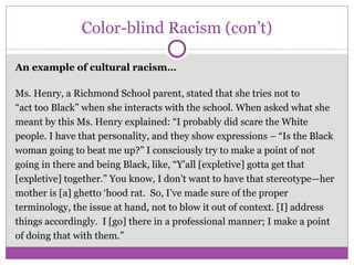 Internalized Racism and Academic Success: Understanding the Role of ...