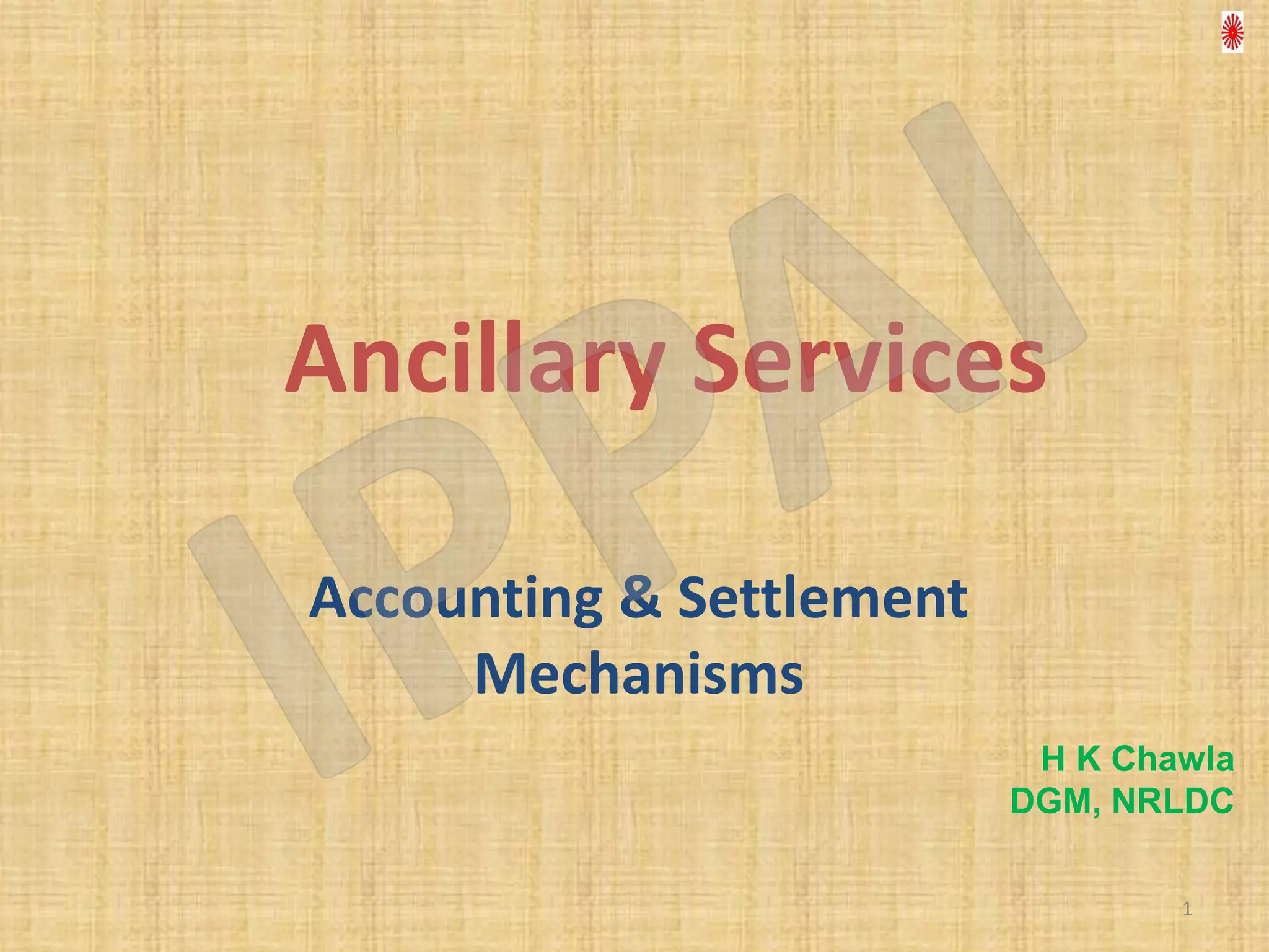 Ancillary Services | PDF