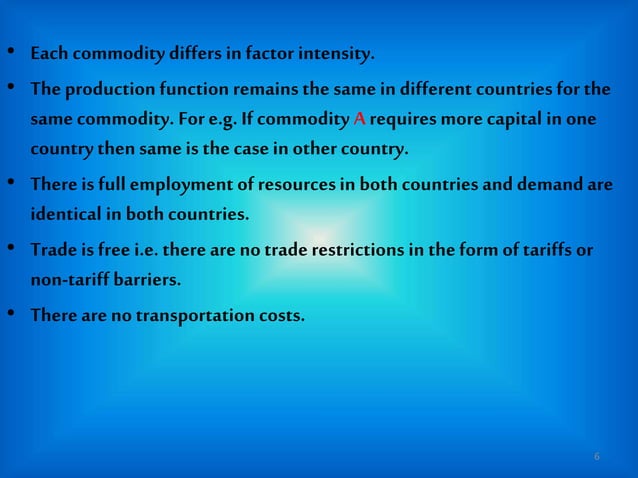 The Hecksher Ohlin Theory | PPTX | Business | Business and Finance