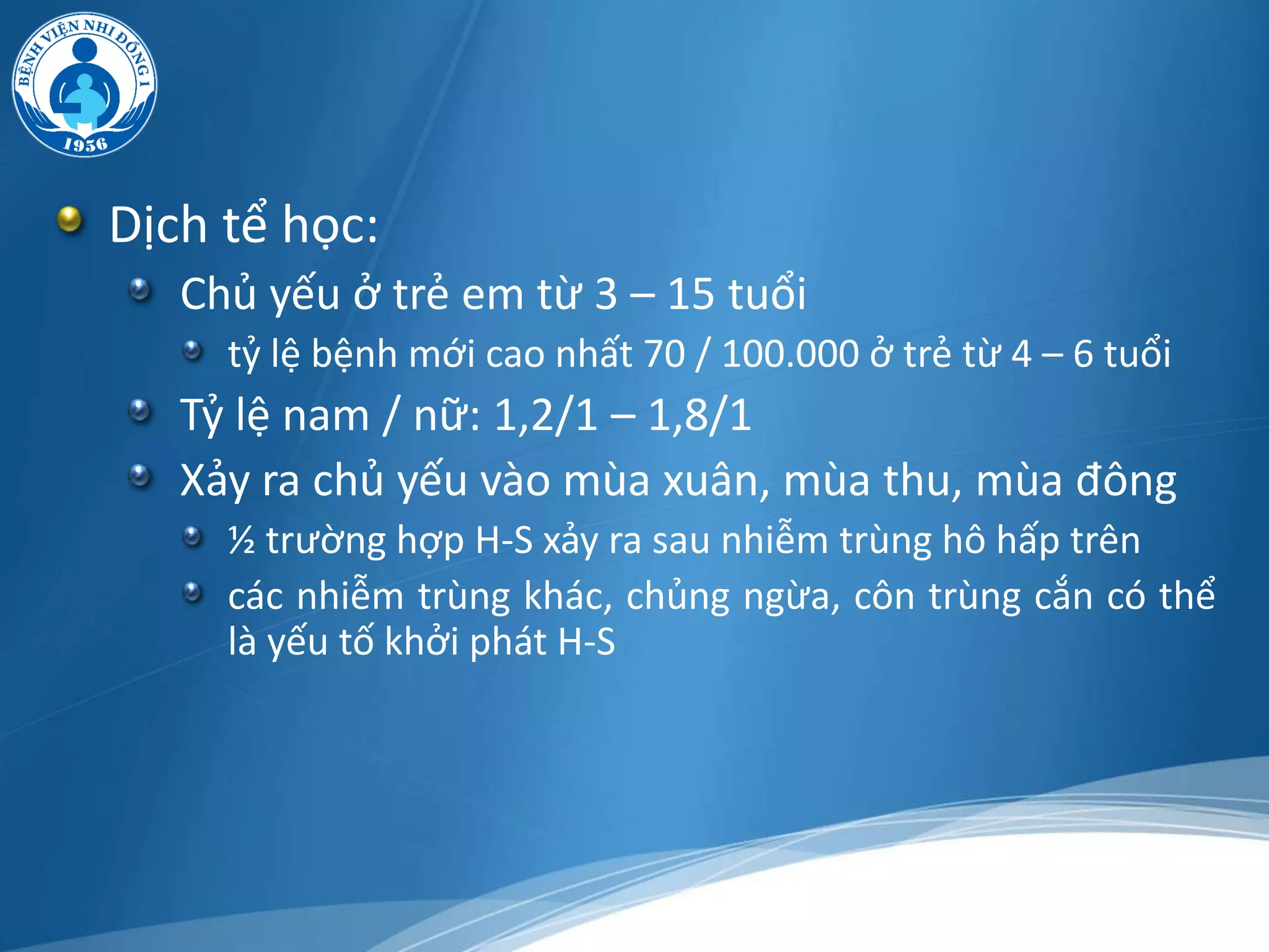 BAN XUẤT HUYẾT HENOCH SCHONLEIN | PDF