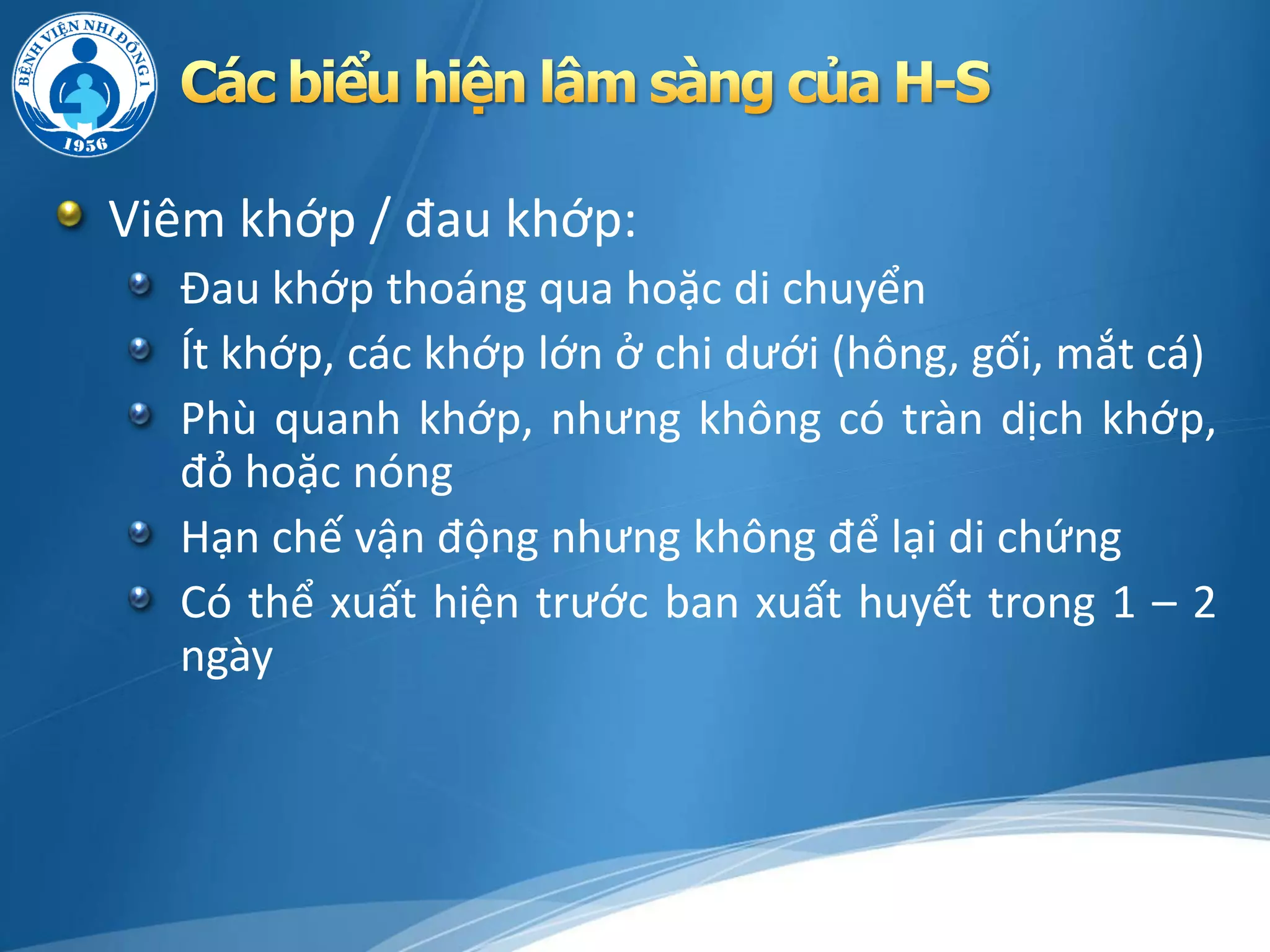 BAN XUẤT HUYẾT HENOCH SCHONLEIN | PDF