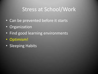 Stress Management SGP | PPT