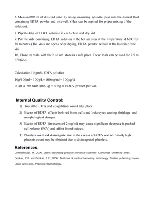 H004 preparation of edta anticoagulant (1) | DOCX