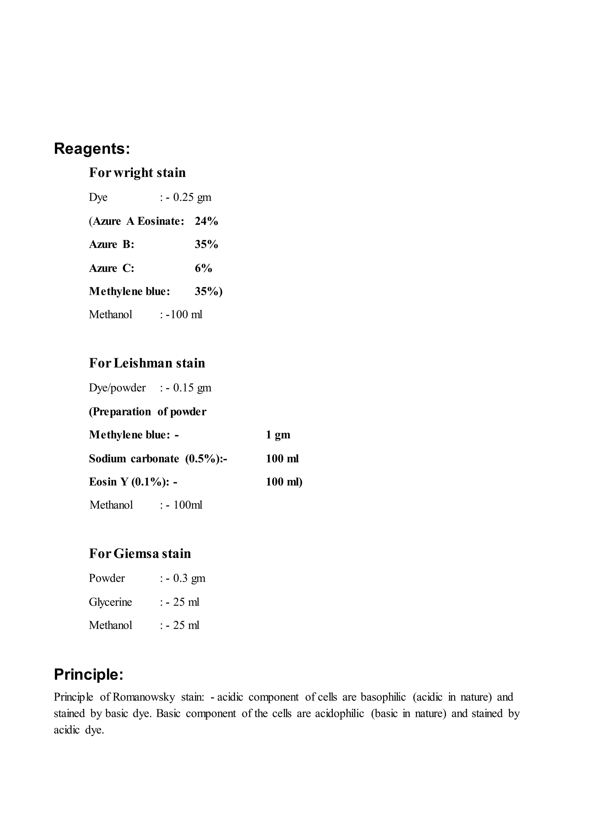 H005 preparation of stain | DOCX