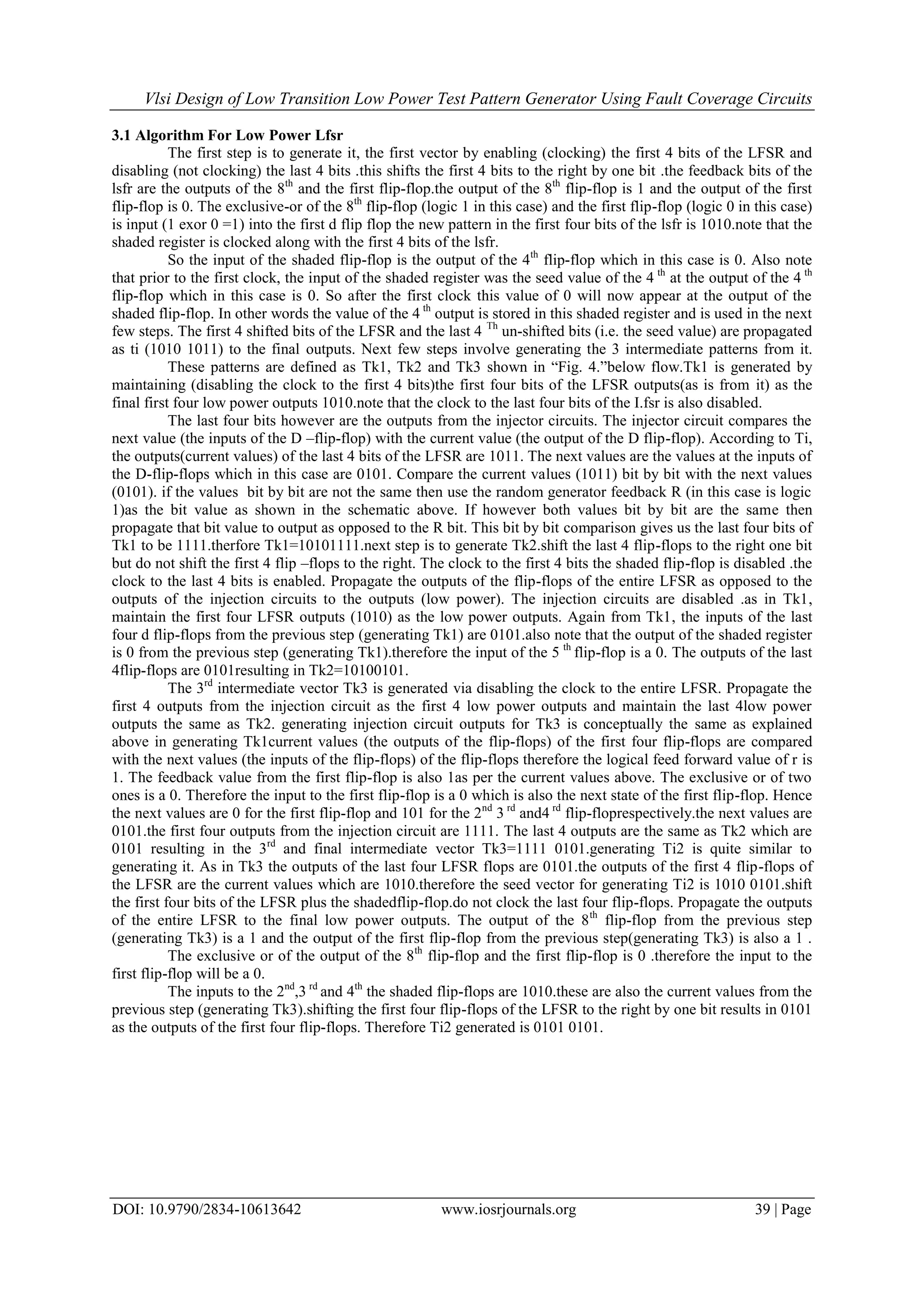Vlsi Design Of Low Transition Low Power Test Pattern Generator Using Fault Coverage Circuits Pdf
