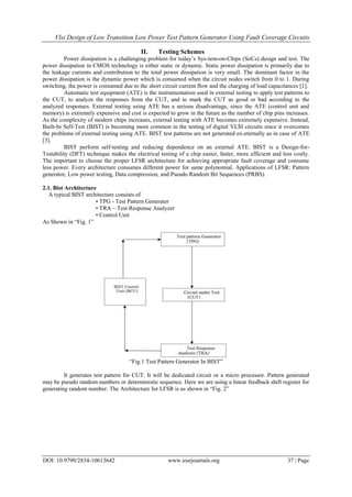 Vlsi Design of Low Transition Low Power Test Pattern Generator Using ...