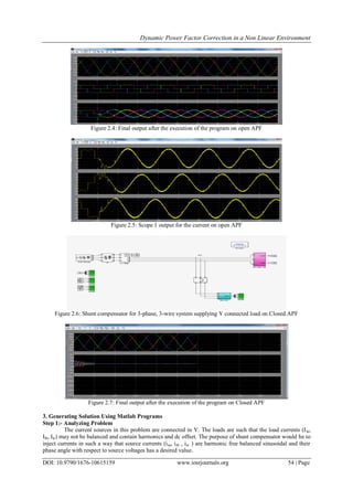 Dynamic Power Factor Correction in a Non Linear Environment | PDF