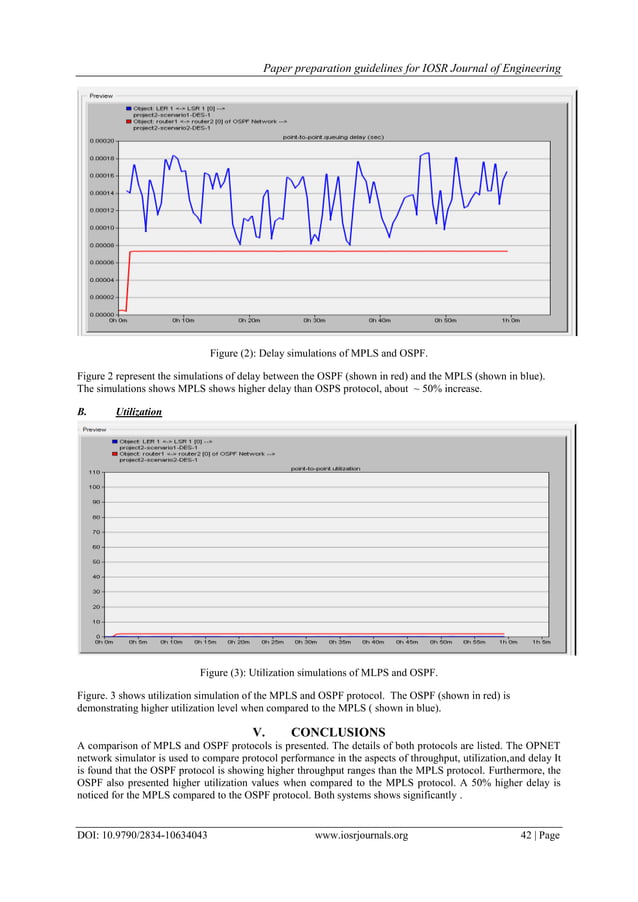 Comparative Study between OSPF and MPLS network using OPNET Simulation | PDF