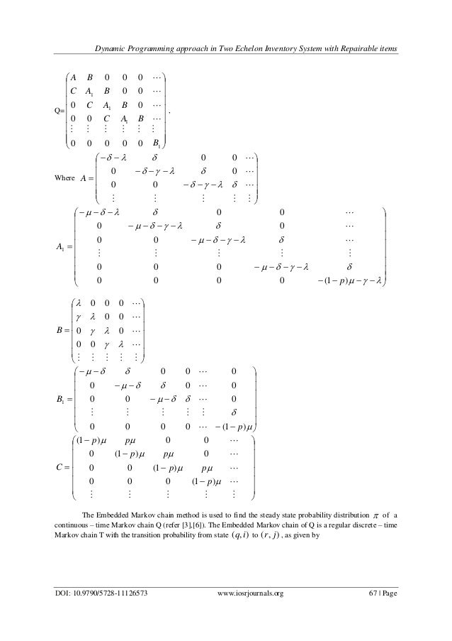 Dynamic Programming Approach In Two Echelon Inventory System With Rep 