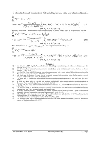 A Class of Polynomials Associated with Differential Operator and with a Generalization of Bessel ...