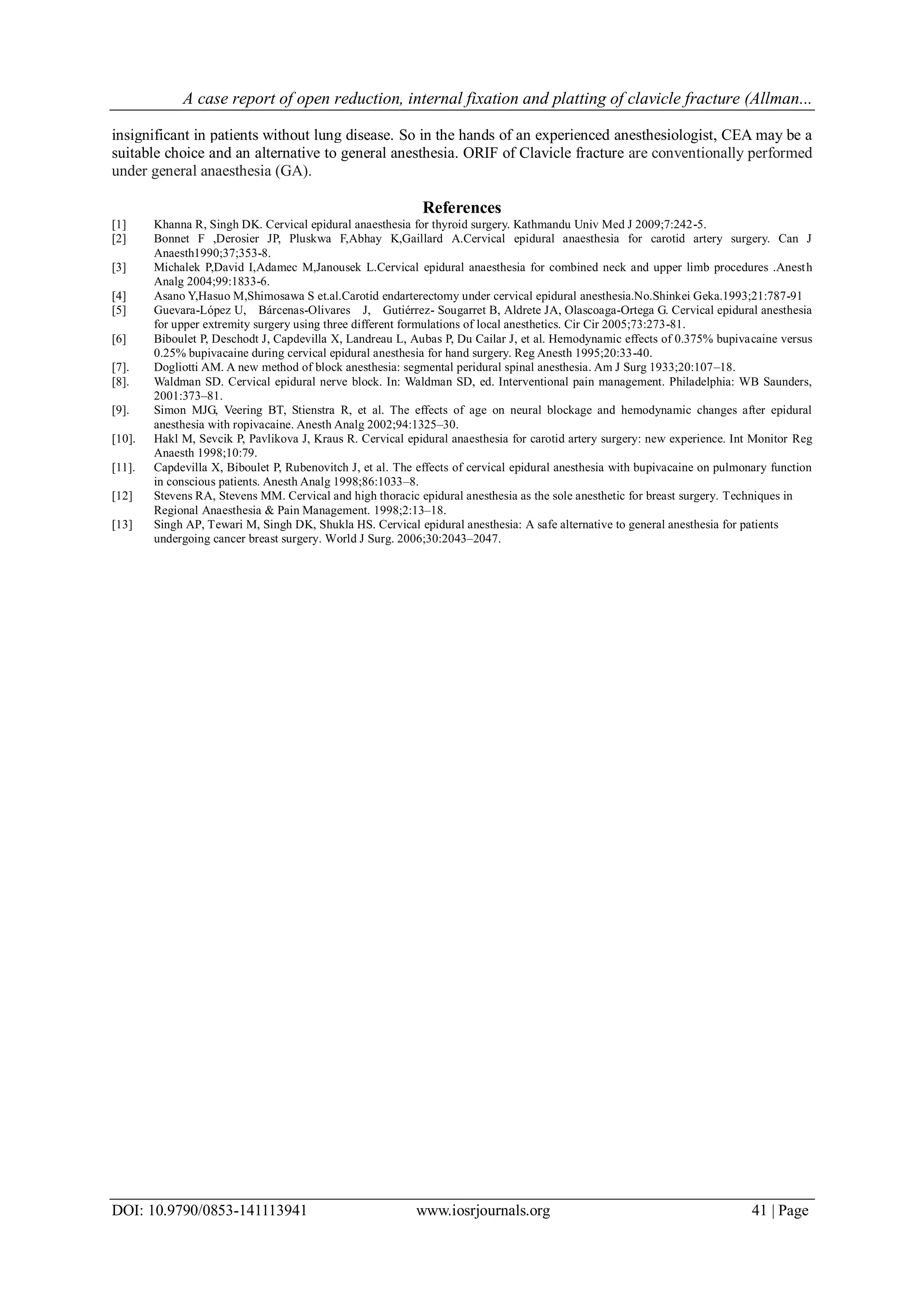 A case report of open reduction, internal fixation and platting of ...