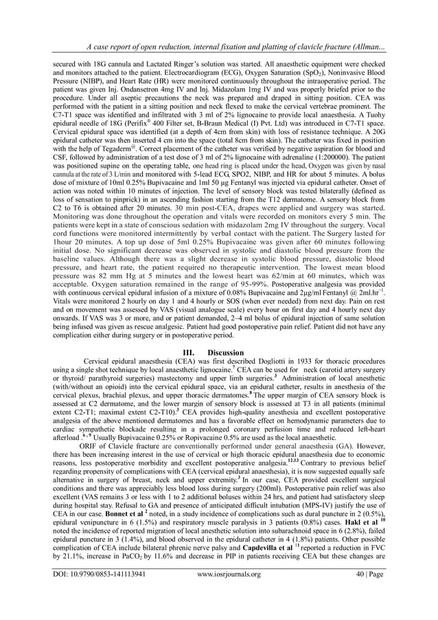 A case report of open reduction, internal fixation and platting of ...