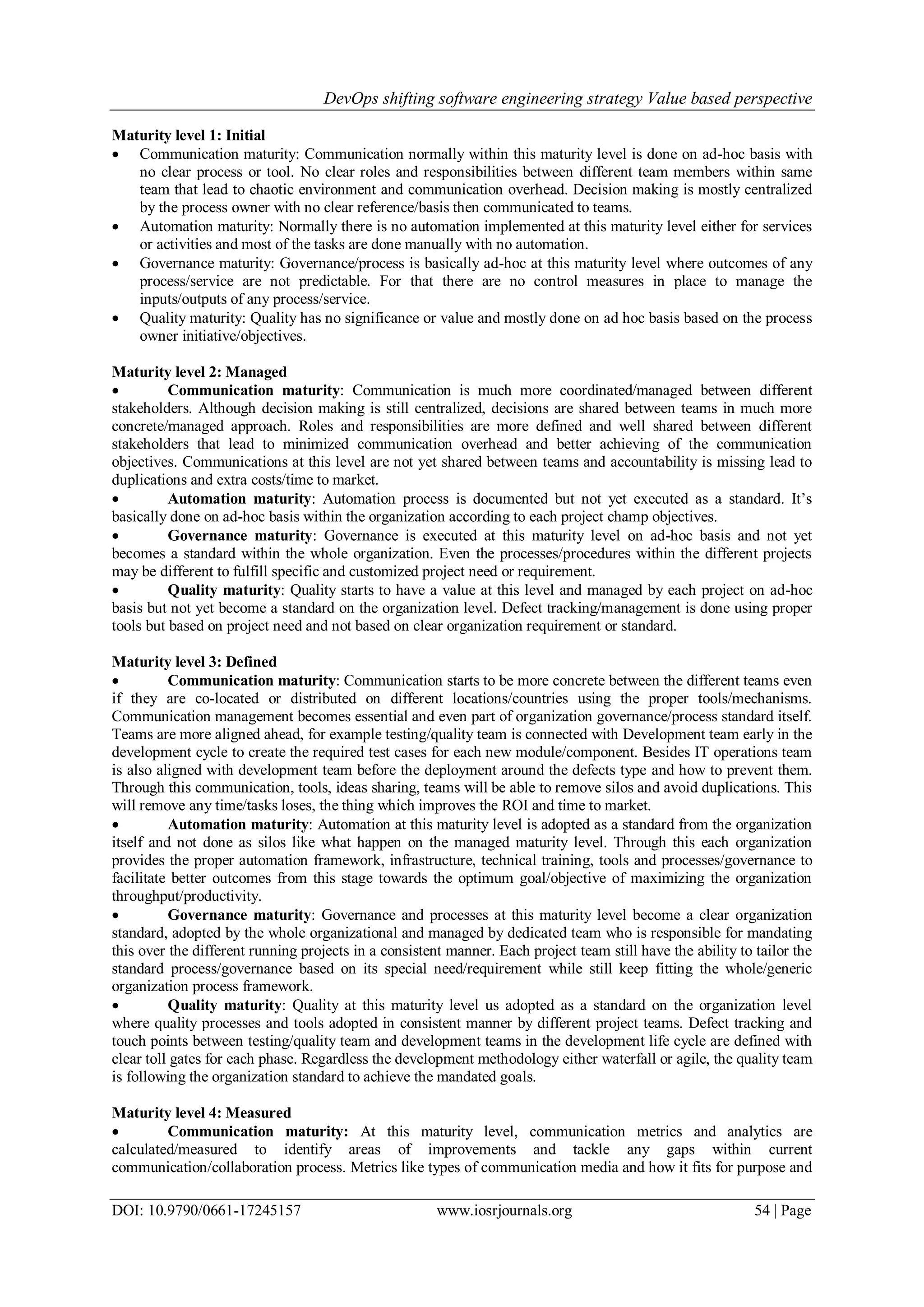 DevOps shifting software engineering strategy Value based perspective | PDF