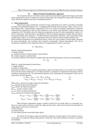 Object-Oriented Approach of Information Extraction from High Resolution Satellite Imagery | PDF ...