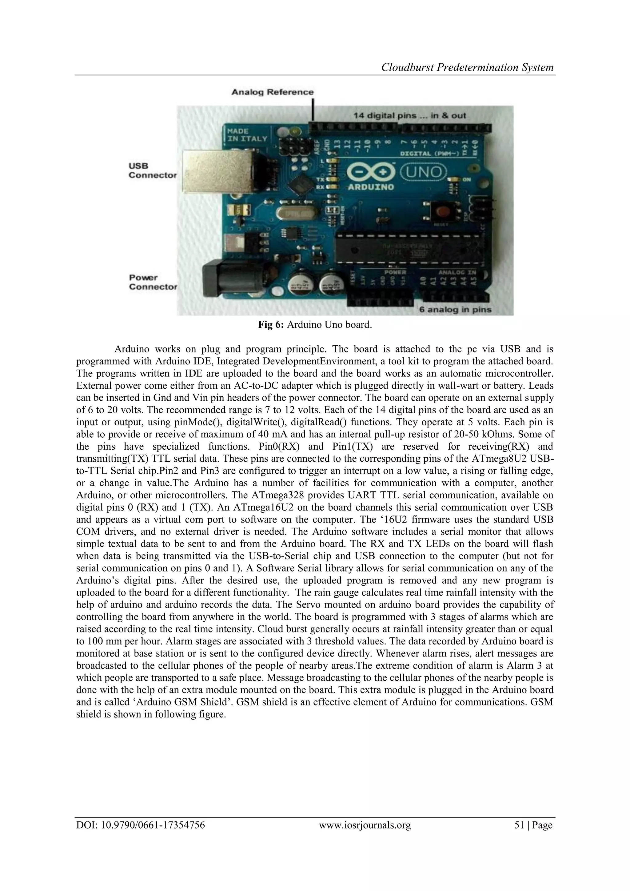 Cloudburst Predetermination System | PDF