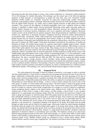 Cloudburst Predetermination System | PDF