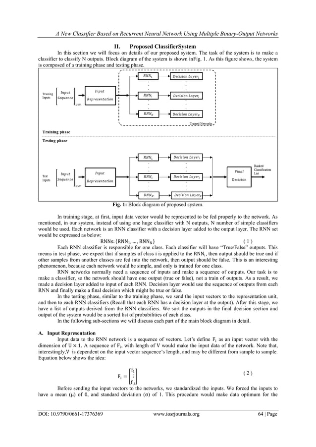 A New Classifier Based Onrecurrent Neural Network Using Multiple Binary