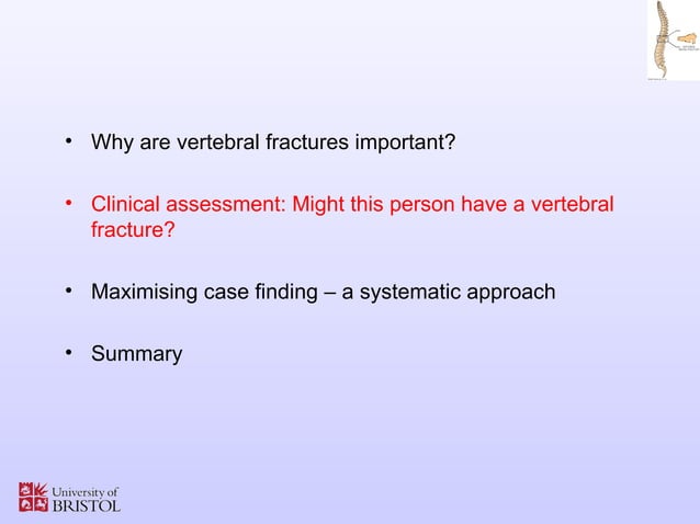 Osteoporosis 2016 | Fracture Risk Assessment: Vertebral fractures: Dr ...