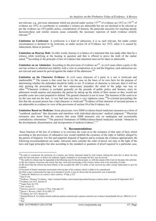 An Analysis on the Probative Value of Evidence: A Review | PDF