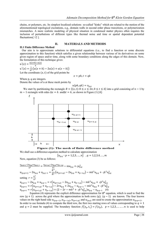 Adomain Decomposition Method for ∅4 Klein Gordon Equation | PDF