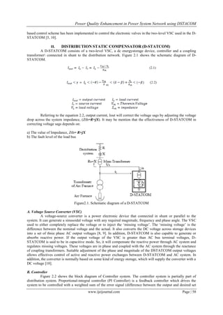Power Quality Enhancement in Power System Network using DSTACOM | PDF