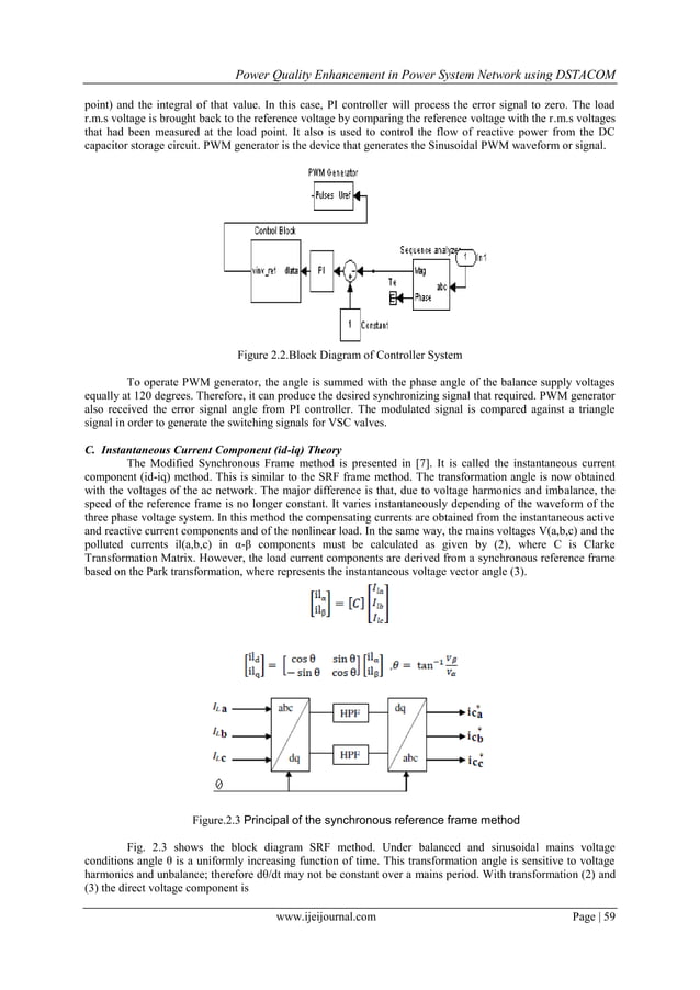 Power Quality Enhancement in Power System Network using DSTACOM | PDF