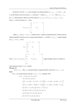 Spectral Properties of Unitary and Normal Bimatrices | PDF | Physics | Science