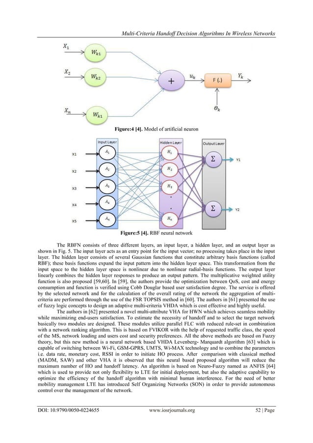 Multi Criteria Handoff Decision Algorithms In Wireless Networks Pdf 