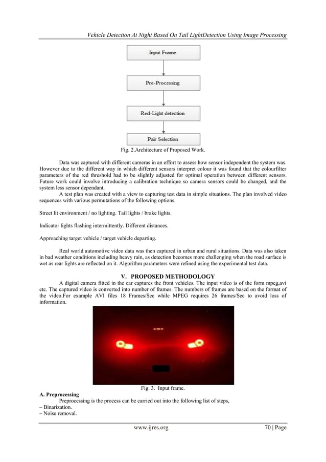 Vehicle Recognition at Night Based on Tail LightDetection Using Image Processing | PDF