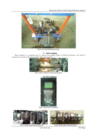 Detection of Gear Fault Using Vibration Analysis | PDF