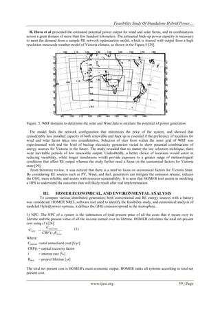 Feasibility Study of Standalone Hybrid Power System Modeled With ...