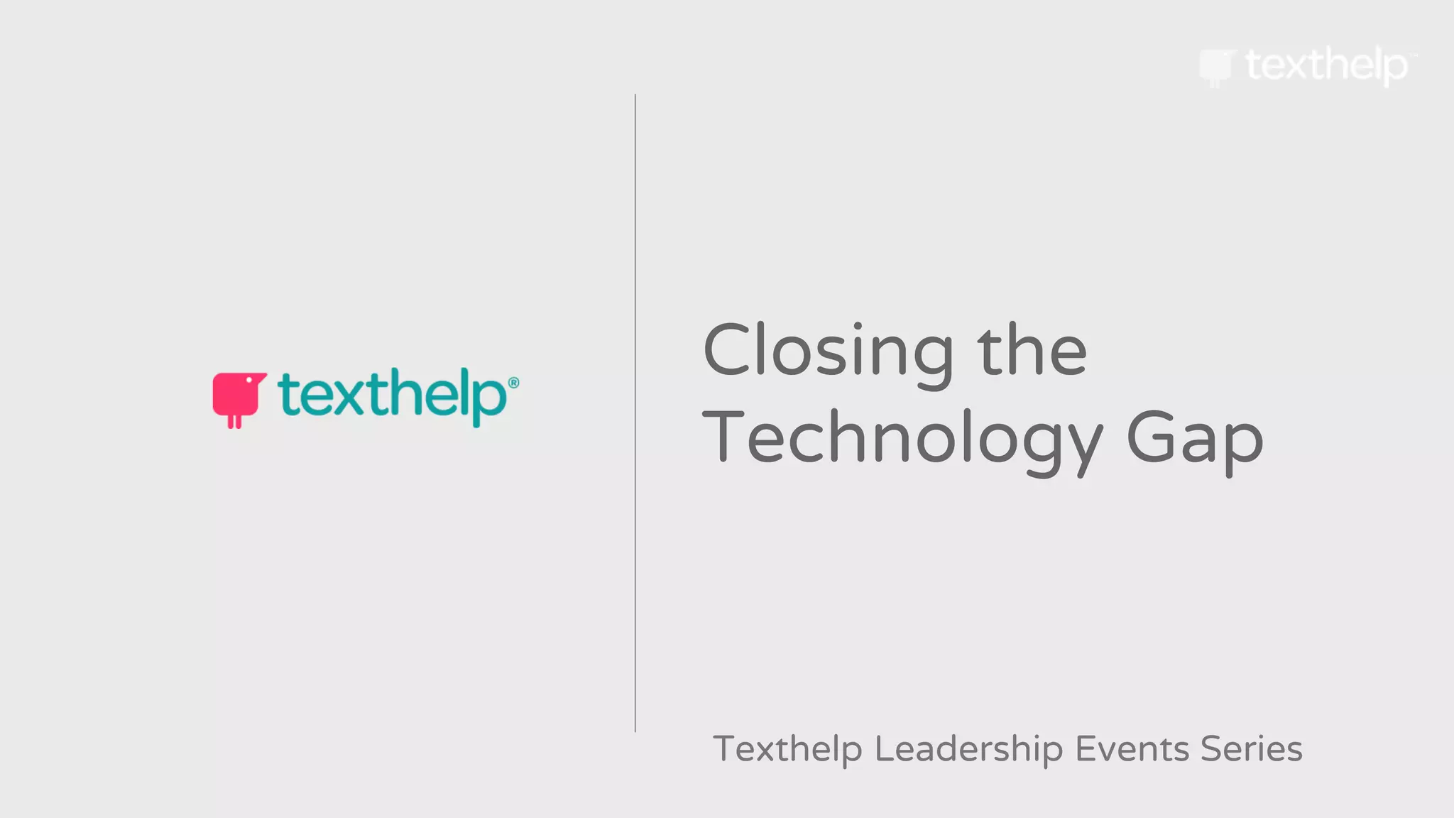 Closing the technology gap | PPT