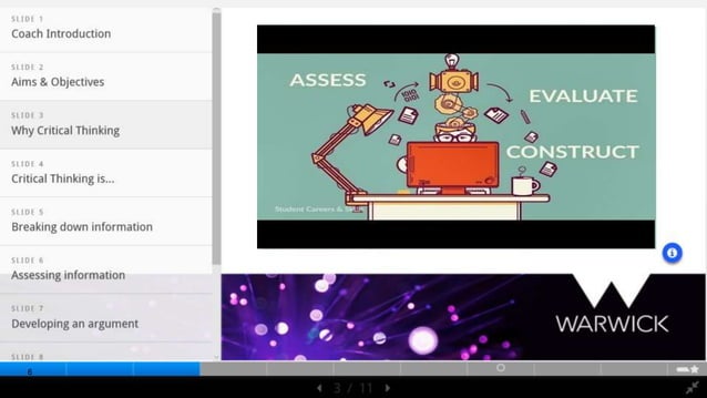 A semi-synchronous approach to critical thinking | PPT