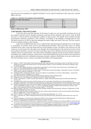 PERI–URBAN HOUSING IN OYO STATE: CASE STUDY OF APETE IBADAN | PDF