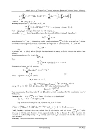 Dual Spaces of Generalized Cesaro Sequence Space and Related Matrix ...